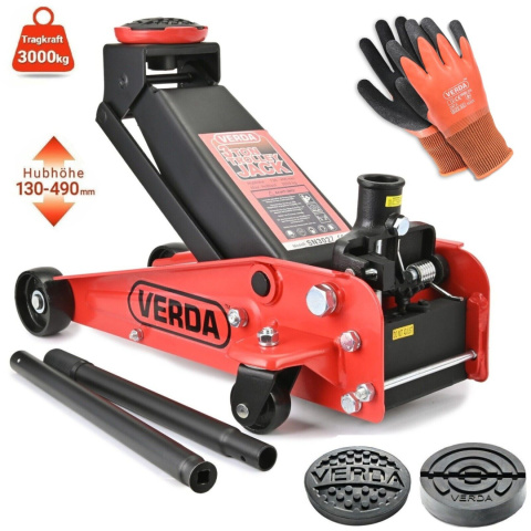 Verda Wagenheber 3t Rangierwagenheber 130 - 490 mm SN3027